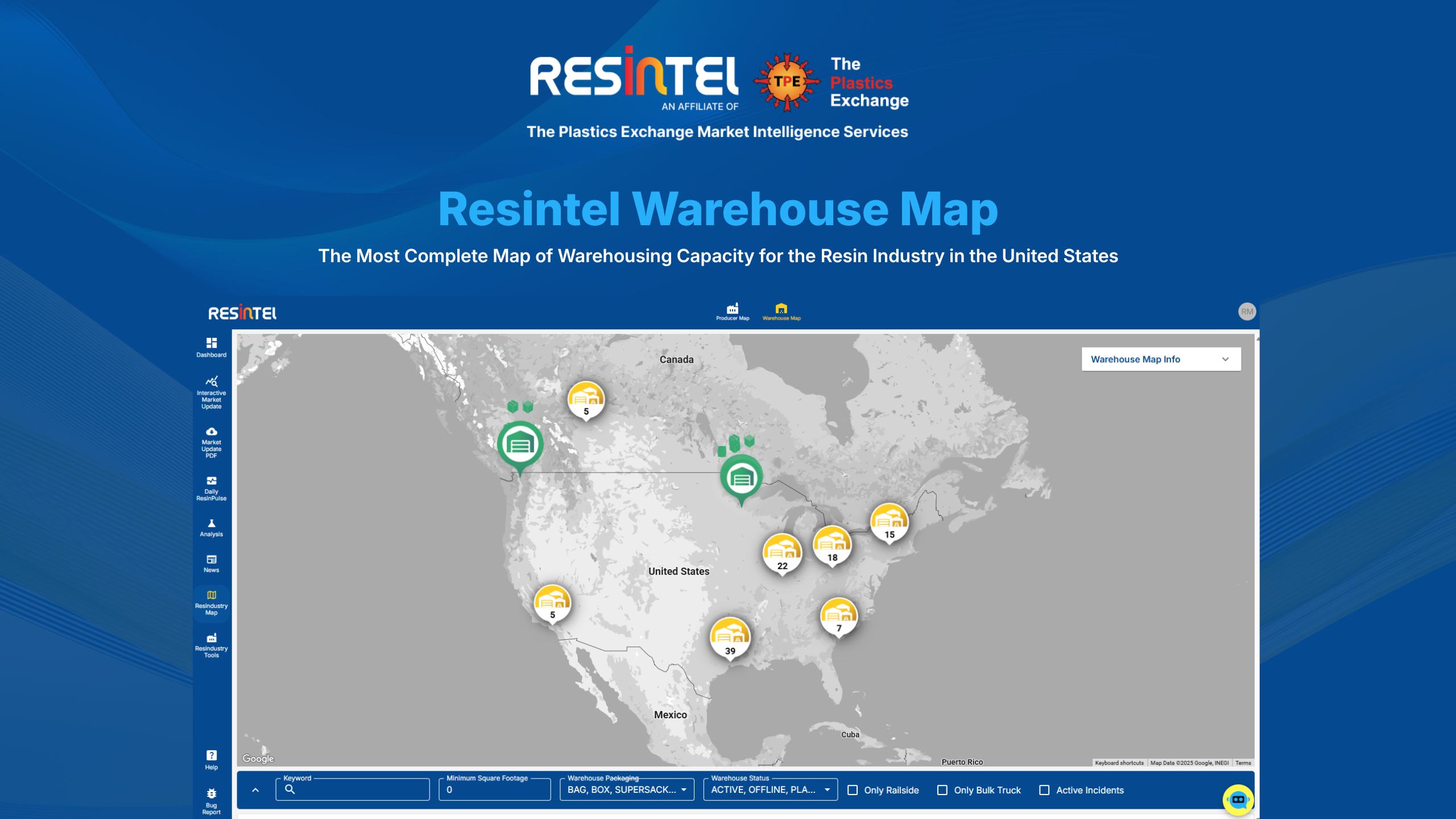 Resintel Warehouse Map | Resintel